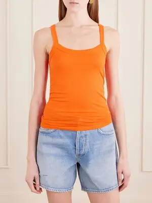 Eterne Duke Cotton-blend Tank - Orange
