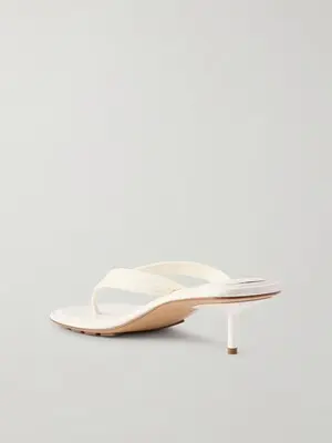 Bottega Veneta Sampieri Thong Sandals - White