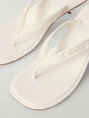Bottega Veneta Sampieri Thong Sandals - White