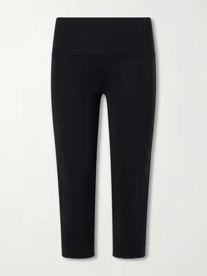 Eterne Stretch-modal Capri Leggings - Black