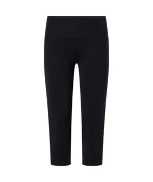 Eterne Stretch-modal Capri Leggings - Black