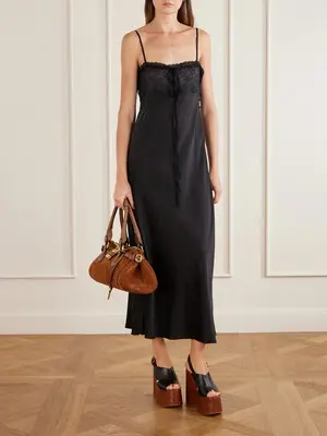 Chloé Paddington Suede Shoulder Bag - Brown