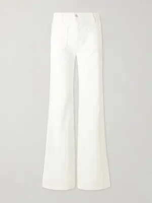 NILI LOTAN Nili Lotan Florence High-Rise Distressed Flare Jeans