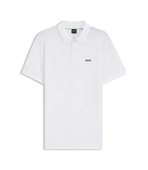 BOSS Cotton-piqué Polo Shirt With All-over Print