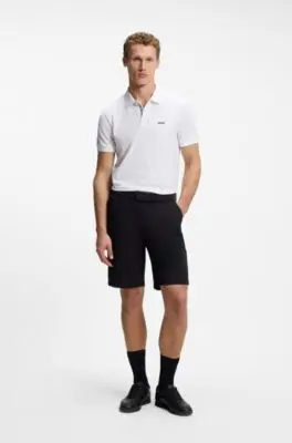 BOSS Cotton-piqué Polo Shirt With All-over Print