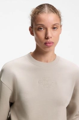 Hugo Resort Script Logo Sweatshirt In Cotton