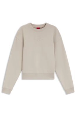 Hugo Resort Script Logo Sweatshirt In Cotton