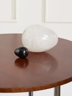 FOURTH STREET Quartz Egg Sculpture