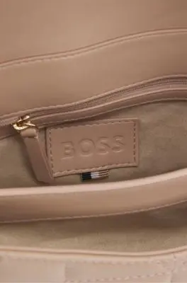 BOSS Double B Monogram Quilted Shoulder Bag - Light Red