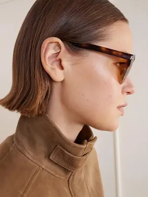 Brunello Cucinelli Acetate Round Frame Sunglasses
