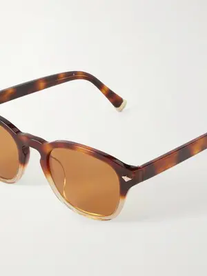 Brunello Cucinelli Acetate Round Frame Sunglasses - Tortoiseshell