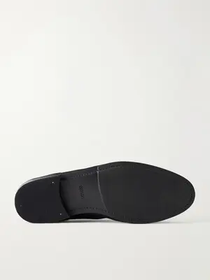MORJAS The Split Toe Full-grain Leather Derby Shoes - Black