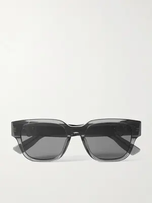 Dior Dioroblique S1i Square-frame Acetate Sunglasses - Gray