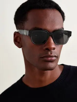Dior Oblique S1i Square Acetate Sunglasses - Gray