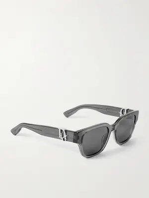 Dior Oblique S1i Square Acetate Sunglasses - Gray