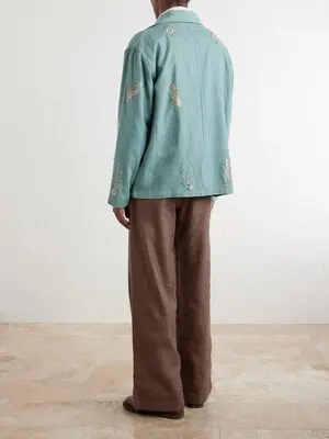 KARTIK RESEARCH Safari Embroidered Cotton Jacket