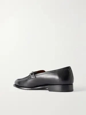 MORJAS The Horsebit Leather Loafers - Black