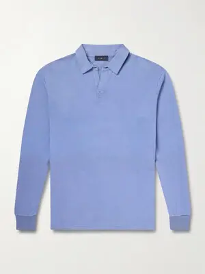Sease Supima Cotton-jersey Polo Shirt - Blue