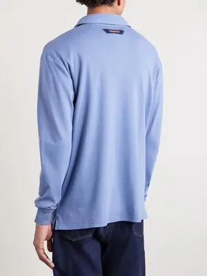 Sease Supima Cotton-jersey Polo Shirt - Blue