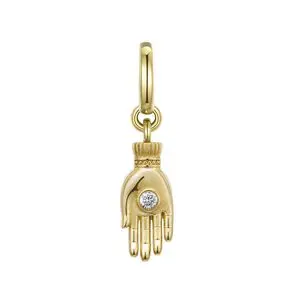 UNLEASH CPH The Giving Charm" Pendant With Crystal Accent - Gold