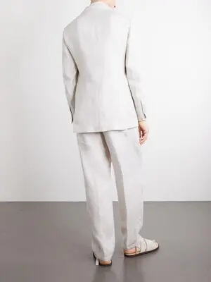 Brunello Cucinelli Linen-twill Suit Jacket - Neutrals