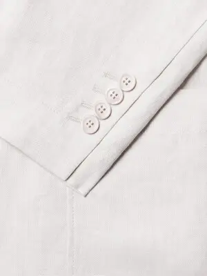 Brunello Cucinelli Linen-twill Suit Jacket - Neutrals