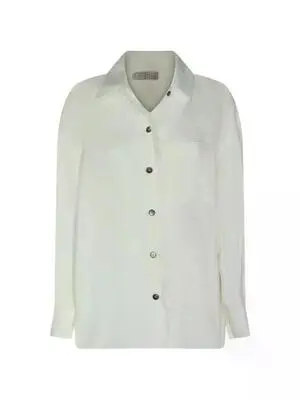 Antonelli Firenze Fringed-trim Button-fastening Shirt - White