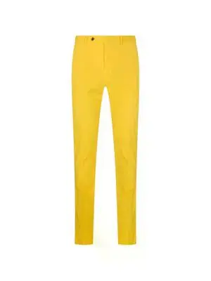 PT TORINO Slim Fit Tailored Trousers - Yellow