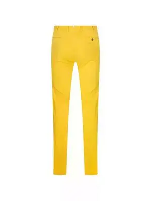 PT TORINO Slim Fit Tailored Trousers - Yellow
