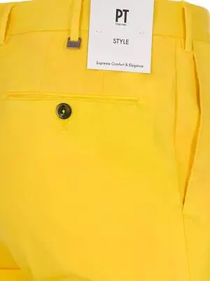 PT TORINO Slim Fit Tailored Trousers - Yellow