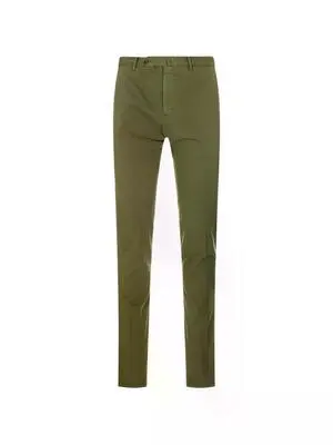 PT TORINO Slim Fit Tailored Trousers - Green