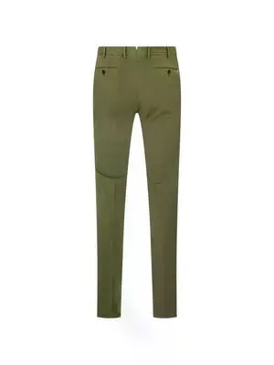 PT TORINO Slim Fit Tailored Trousers - Green