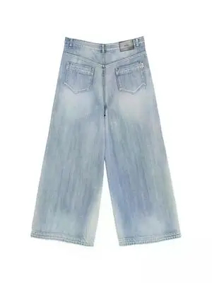 JUUN.J Distressed Wide-leg Jeans