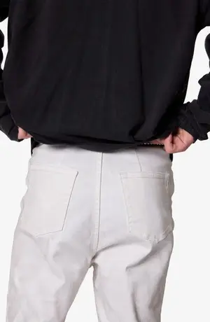 Mnml Super Stacked Hem Jeans - White