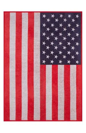 CHAPPYWRAP American Flag Throw Blanket - Red