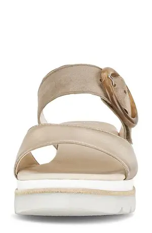 Gabor Slingback Wedge Sandal - Rabbit