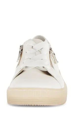 Gabor Zip Platform Sneaker - Latte