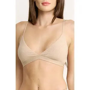 Honeydew Intimates Emma Rib Bralette - Sand
