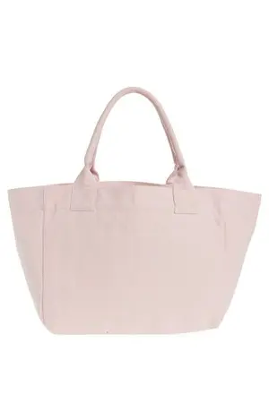 GANNI Medium Trapeze Canvas Shopper Bag - Egret