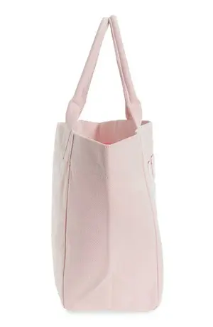 GANNI Medium Trapeze Canvas Shopper Bag - Egret