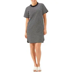 Karen Kane Striped Crewneck T-shirt Dress