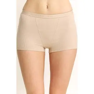 Honeydew Intimates Emma Rib Boyshorts - Beige