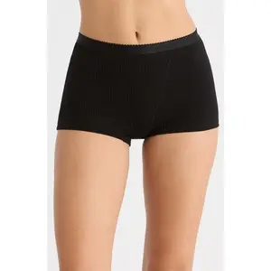Honeydew Intimates Emma Rib Boyshorts - Black
