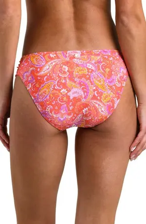 SUNSHINE 79 Paisley Daze Shirred Bikini Bottoms