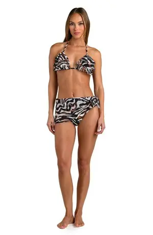 SUNSHINE 79 Ruffled Triangle Bikini Top