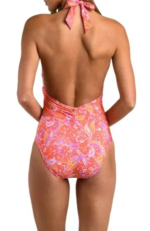SUNSHINE 79 Paisley Daze Halter One-piece Swimsuit