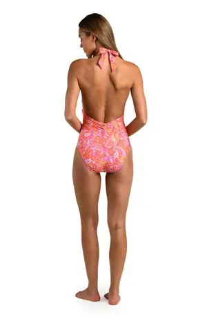 SUNSHINE 79 Paisley Daze Halter One-piece Swimsuit