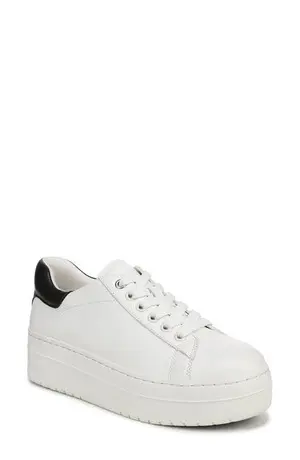 FAVORITE DAUGHTER Naomi Platform Sneaker - White/black