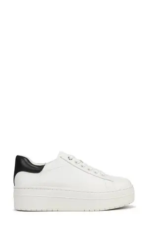 FAVORITE DAUGHTER Naomi Platform Sneaker - White/black