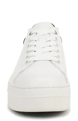 FAVORITE DAUGHTER Naomi Platform Sneaker - White/black